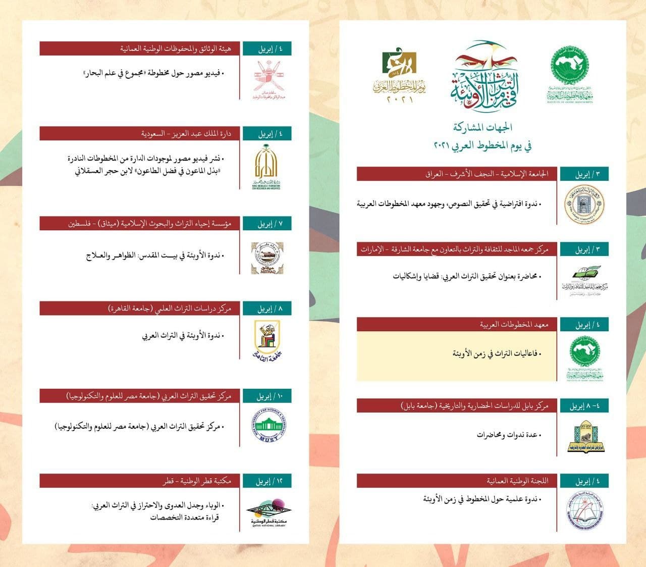 The Islamic University participates in the Arabic manuscript symposium ...